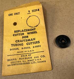 CRAFTSMAN 9-5529 Nos Cutter Wheel Tubing